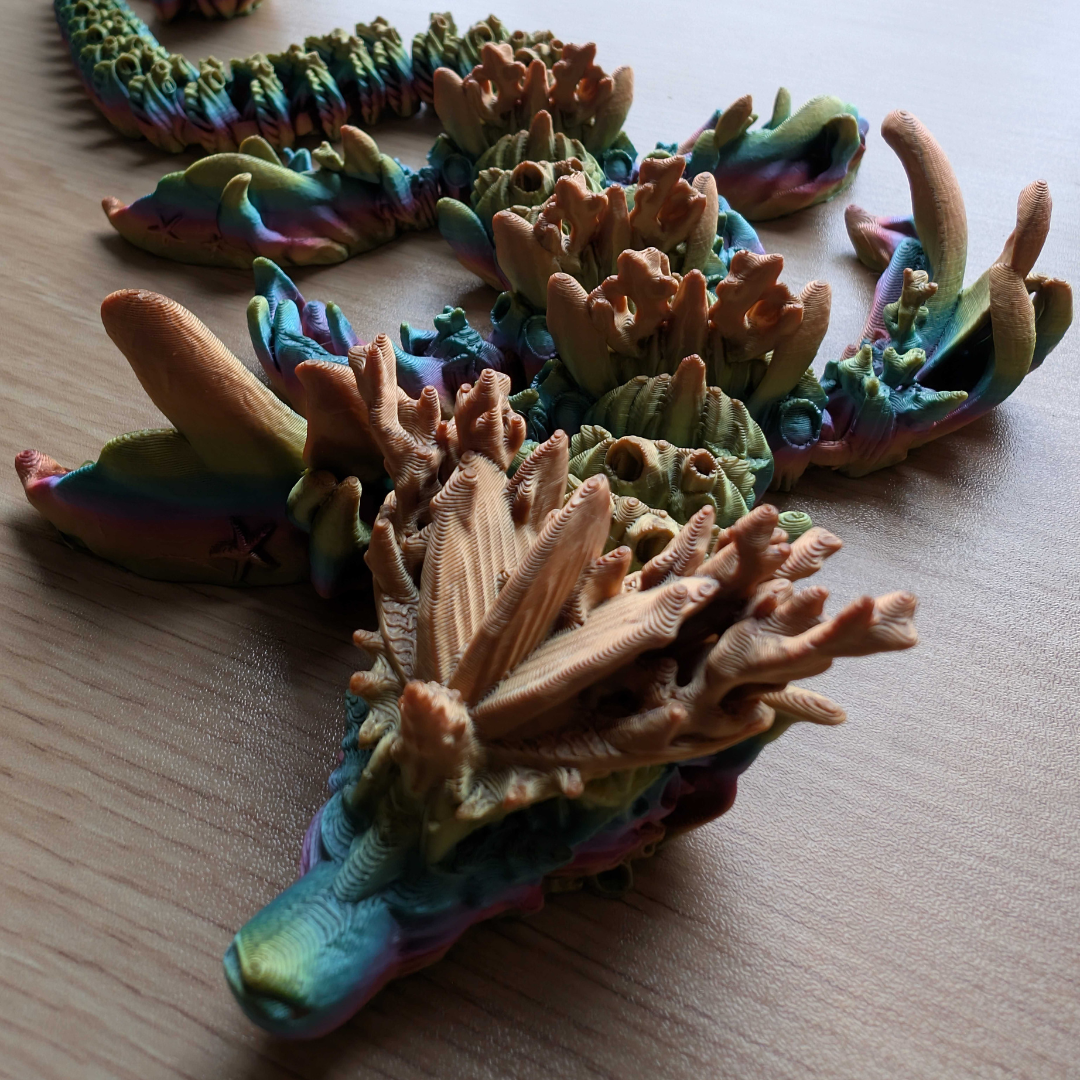Dive into the Magic of the Reef Dragon: A Stunning 3D Printed Articula ...
