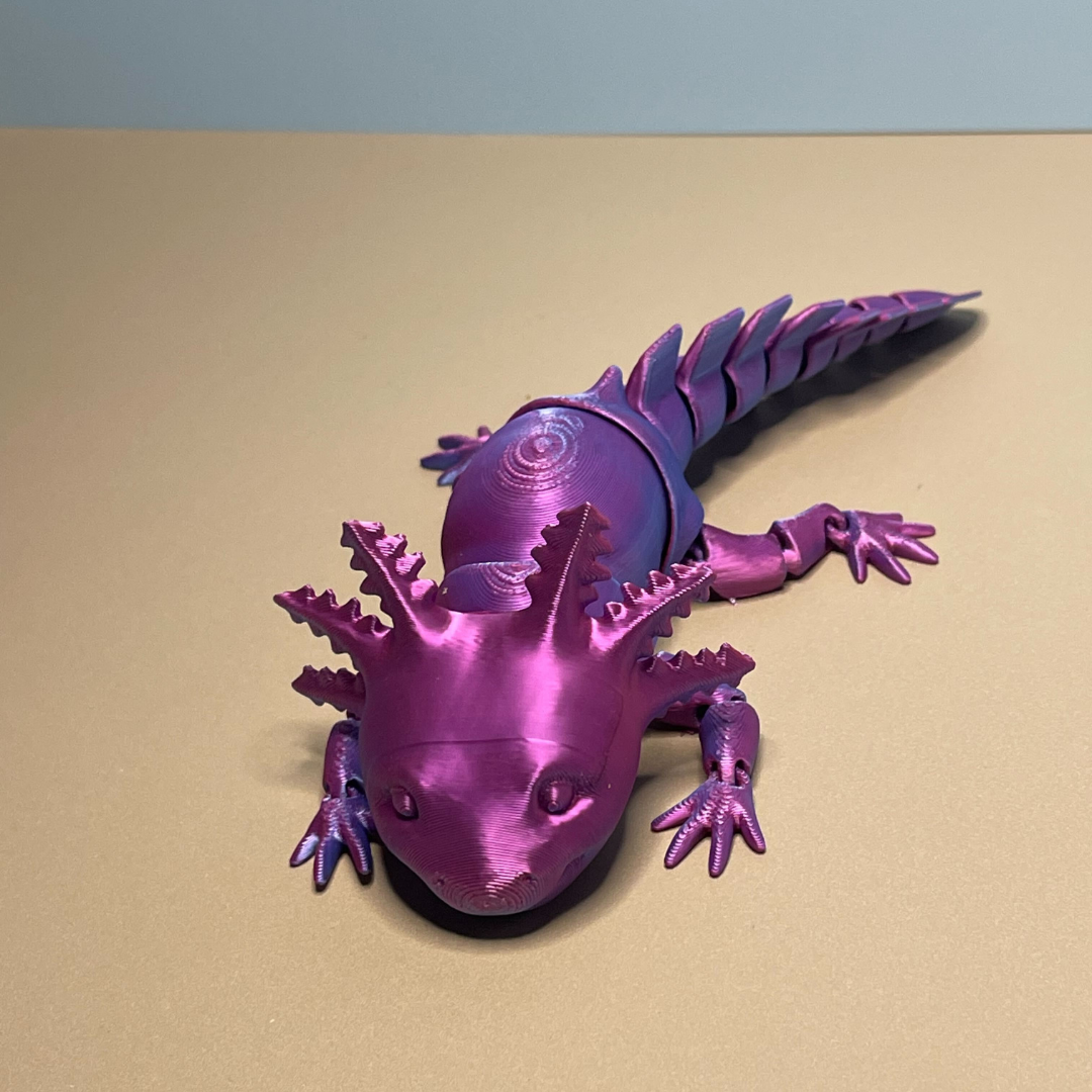3D-Printed Articulated Axolotl – Feisty Fox Creations