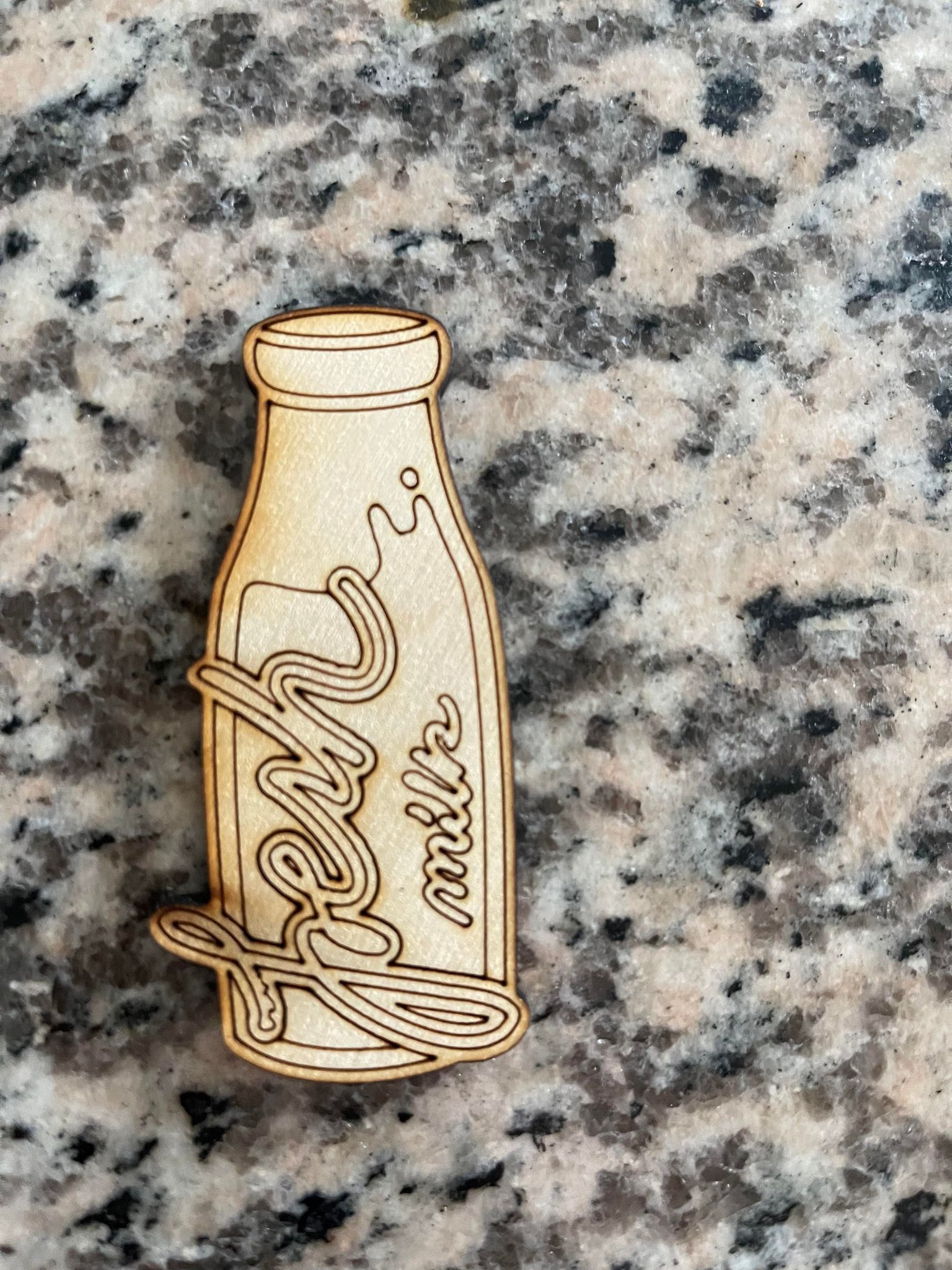 Fresh Milk Wooden Fridge Magnet – Feisty Fox Creations