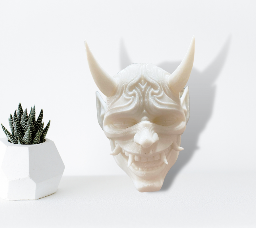 3D-Printed Oni Mask for Cosplay and Decoration – Feisty Fox Creations